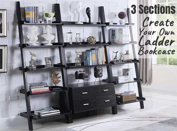 5 Ways to Use a Ladder Bookcase - & How to Save Money