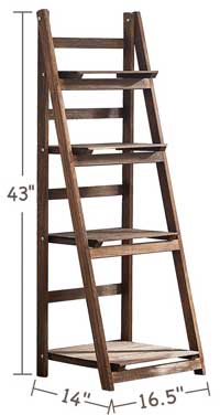 Rustic Wood Plant Ladder Shelf + 5 Ways to Use it